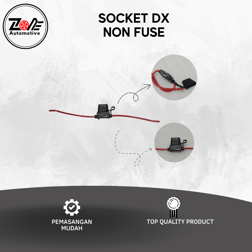 Jual Socket Soket DX non Fuse Rumah Sekring Tancap / Fuse Box Holder ...