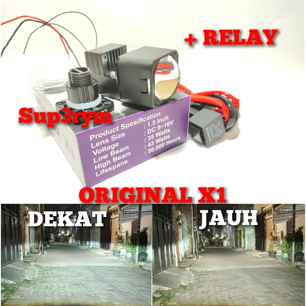 Jual paket lampu utama motor biled x1 set kabel relay led biled matrix ... Jual paket lampu utama motor biled x1 set kabel relay led biled matrix ...
