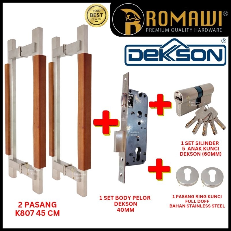 Jual PULL HANDLE GAGANG PINTU KACA KOTAK STAINLESS ALUMUNIUM KAYU JATI K807 45 CM SET 2 PSG ...