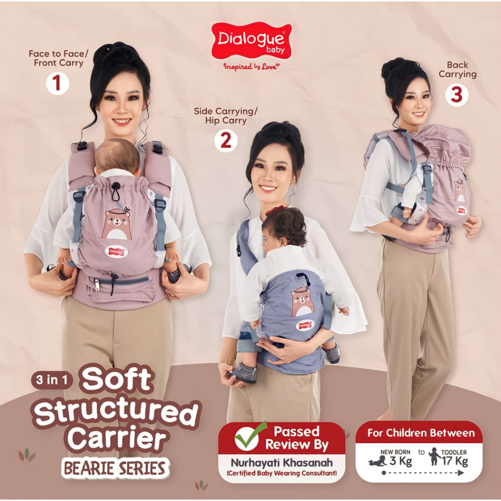 Jual DIALOGUE Baby | Gendongan SSC Baby Carrier (( BEARIE )) Series DGG ...