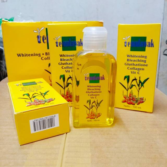 Jual TONER TEMULAWAK HOLO EMAS BESAR BOTOL KUNING ORIGINAL 100 ML ...