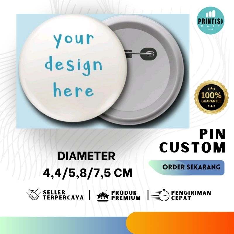 Jual Cetak Pin Bross/PIN Foto,Logo, Promosi/Souvenir, Print Custom ...