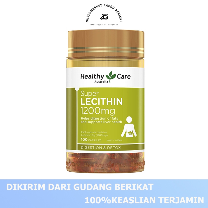 Jual Healthy Care Super Lecithin 1200mg 100 Kapsul Capsule Australia ...