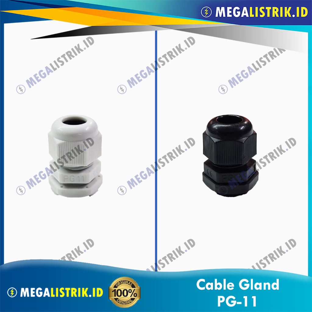 Jual PG-11 CABLE GLAND / WATERMUR KABEL PG11 / WATERMOOR NYLON PVC 5-10 MM IP68 | Shopee Indonesia