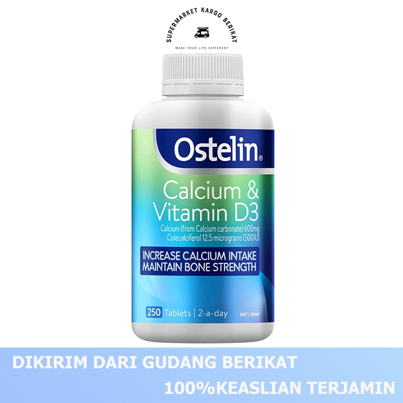 Jual Ostelin Calcium and Vitamin D3 Supports Bone Strength Maintains ...