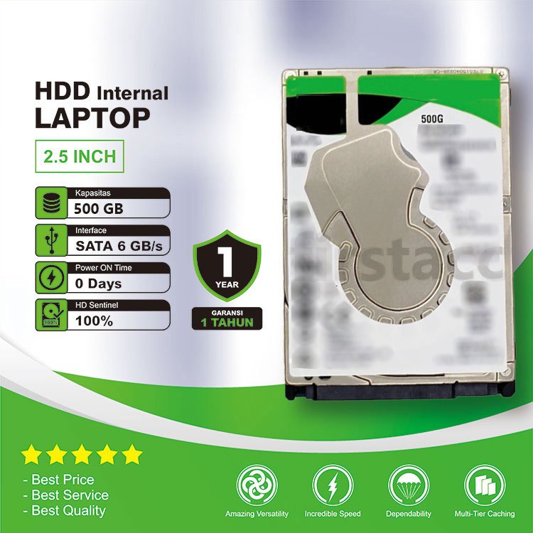 Jual HDD HARDISK Laptop kapasitas 500GB 2.5" Notebook Sentinel 100%ori ...