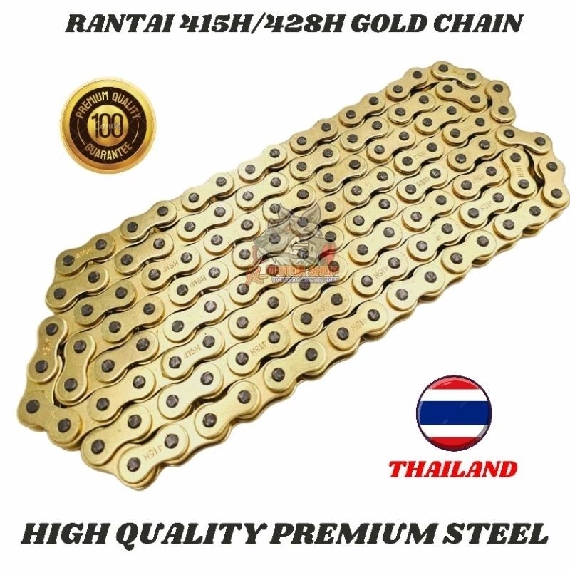 Jual RANTAI NUI 428 H 110 120 130 L NUI RACING - Rante 428 130L Gold ...