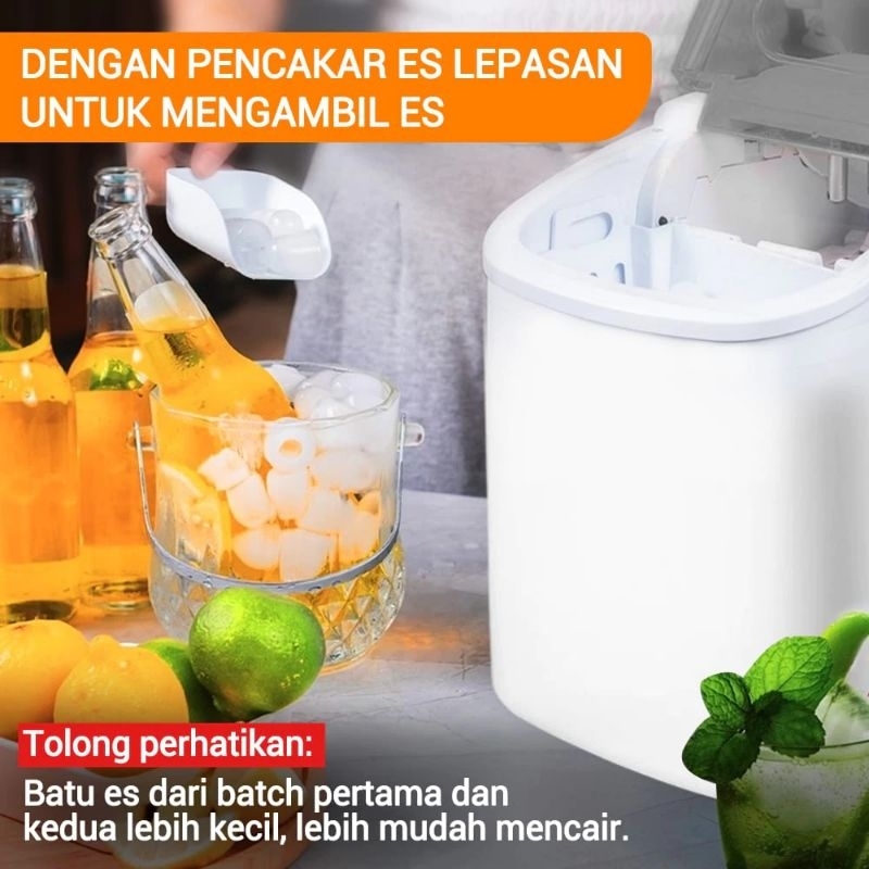 Jual Mesin Es kristal ice cube maker machine portabel dengan handel ...