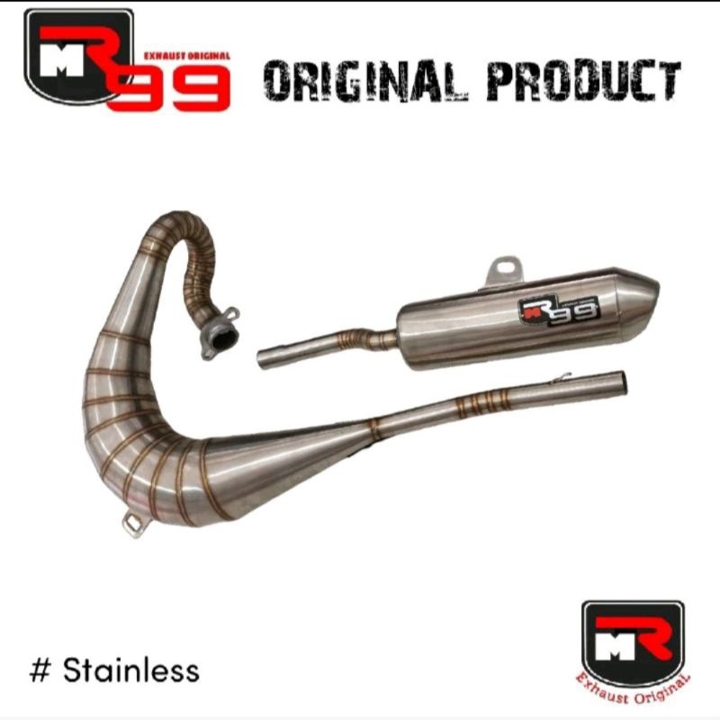 Jual Knalpot Racing DT100 Yamaha DT 100 - TS100 -TS125 Stainless MR99 ...