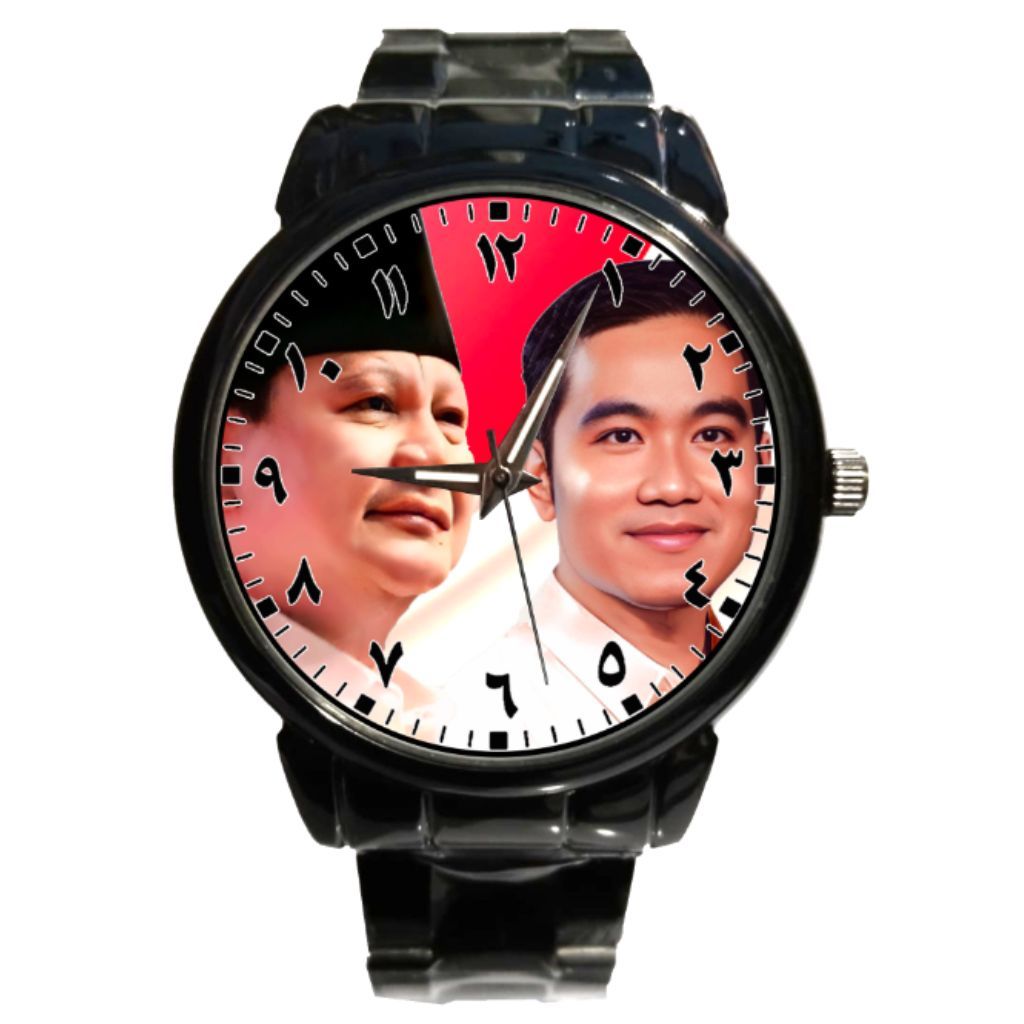 Jual Jam Tangan Stainless Prabowo Gibran Custom Logo Capres Cawapres ...