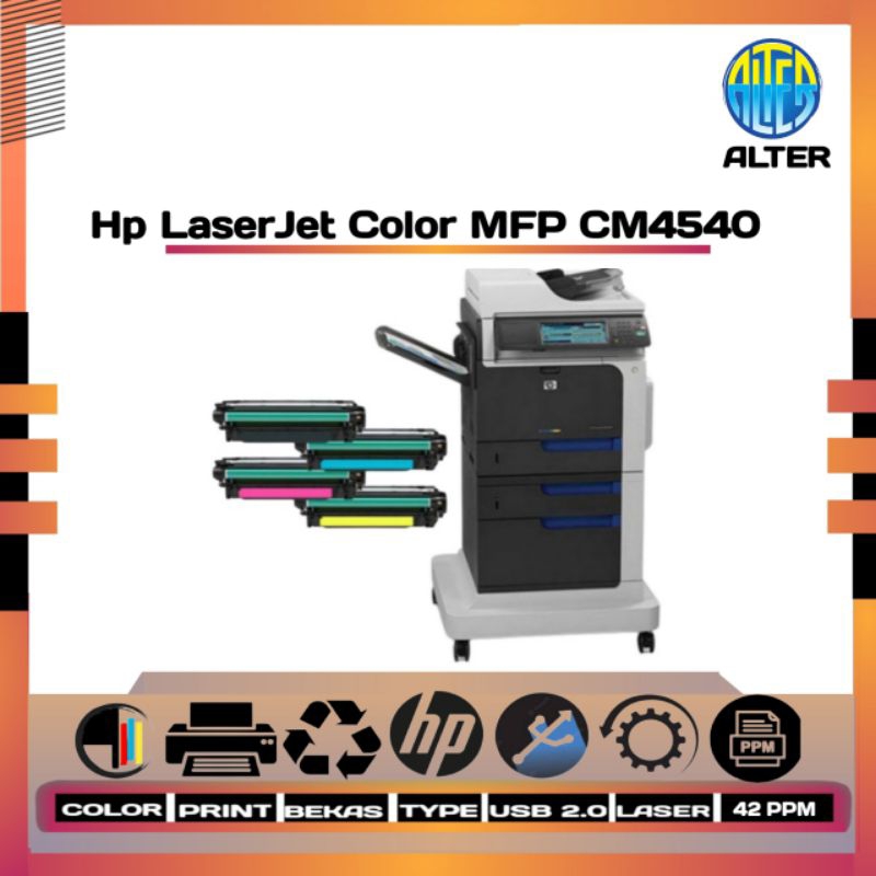 Jual Hp LaserJet Color CM4540 MFP,Print,Scan, Copy | Shopee Indonesia