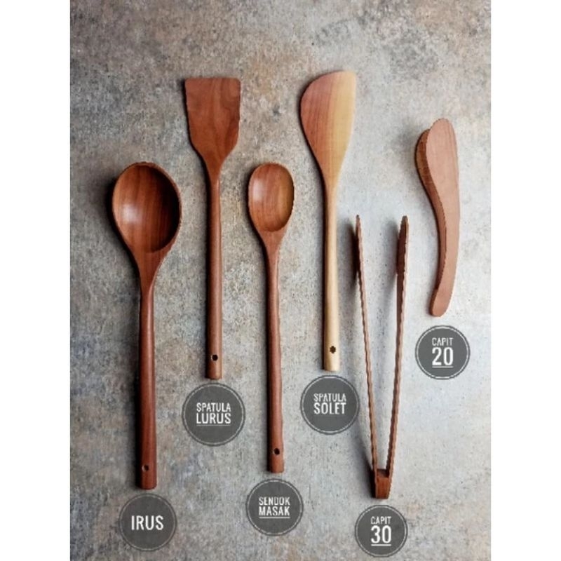 Jual Sutil Kayu Sawo Premium / Spatula Kayu / Sodet Kayu / Wooden ...