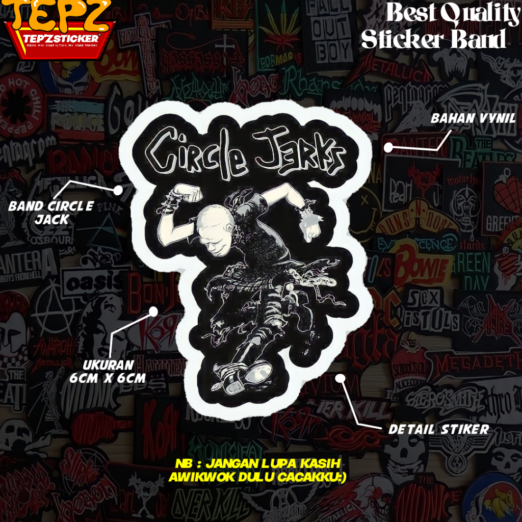 Jual STIKER STICKER (BAND CIRCLE JACK) STIKER BAND|STIKER METAL|STIKER ...
