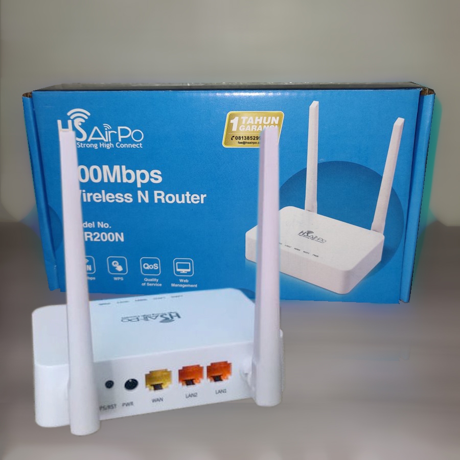 Jual Router HS AirPo WR200N Wireless n Router 300Mbps | Shopee Indonesia