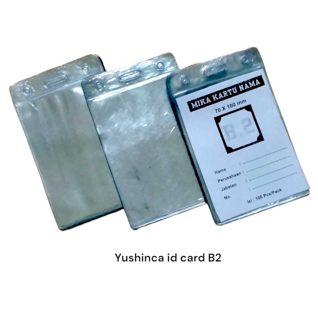 Jual Name Tag Id Card Holder Plastik Mika Kartu Nama B2 ( 7 cm x 10 cm ...