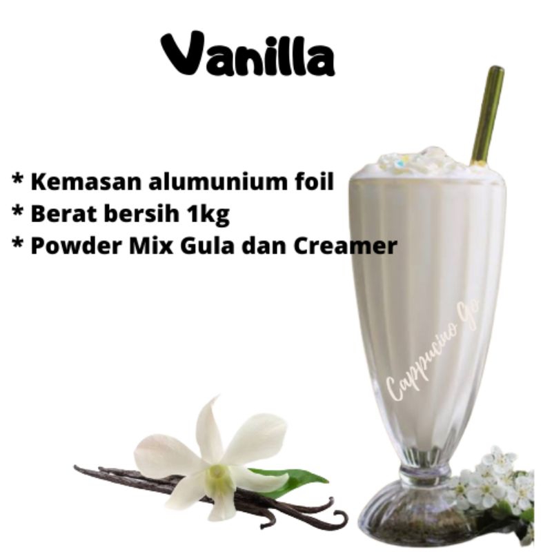 Jual BUBUK MINUMAN BOBA / SERBUK MINUMAN / POWDER DRINK RASA VANILLA ...
