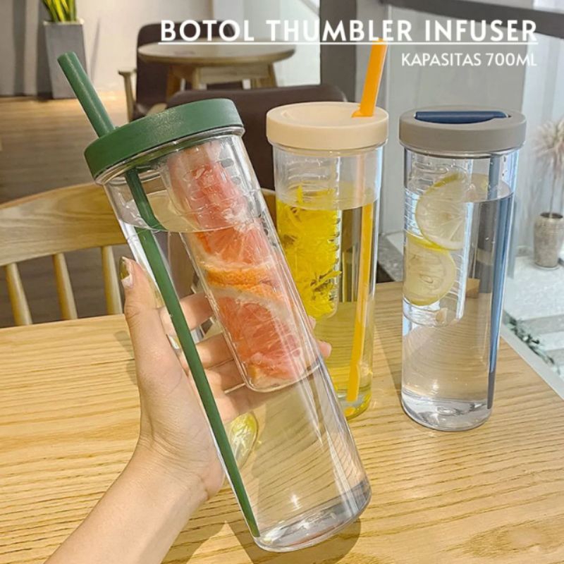 Jual Botol minum infused water botol minum saringan buah | Shopee Indonesia