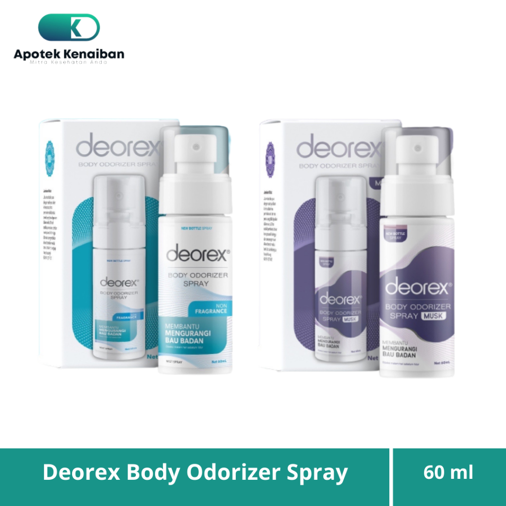 Jual DEOREX BODY ODORIZER SPRAY 60 ML / DEOREX SPRAY | Shopee Indonesia
