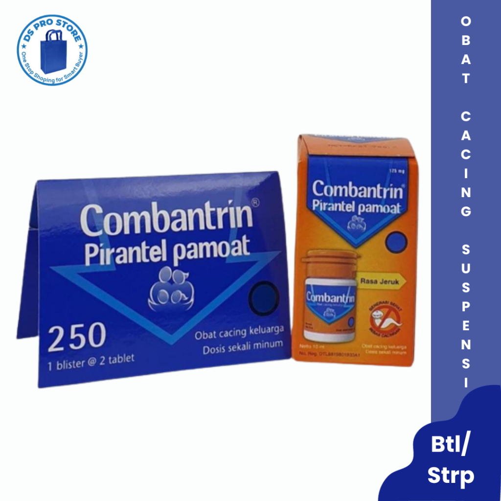 Jual Combantrin Obat Cacing Suspensi / Tablet Anak dan Dewasa ...