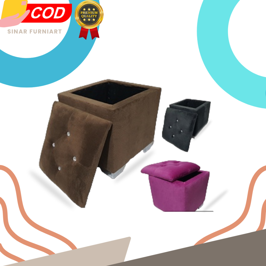 Jual SOFA MINIMALIS BOX / KURSI BOX BAHAN BELUDRU MULTIGUNA BERKUALITAS ...