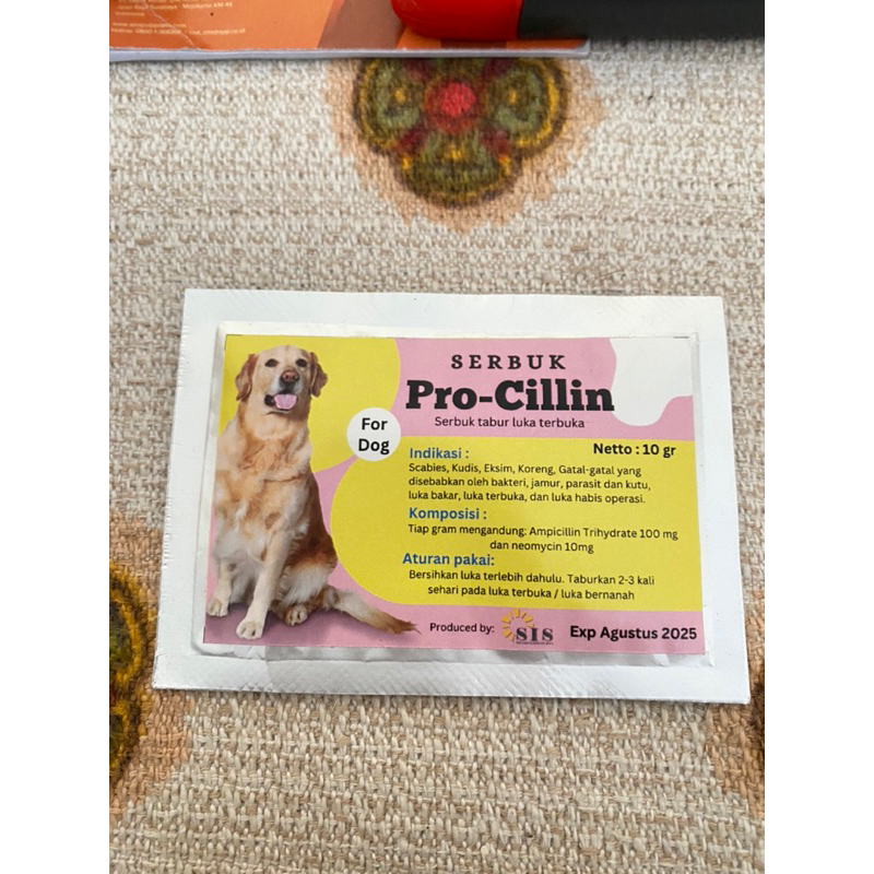 Jual PROCILLIN obat tabur luka luar dan infeksi kulit anjing kucing ...