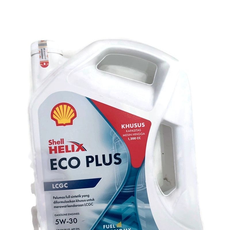 Jual Oli Shell Helix Eco Plus 5W-30 3 Liter Untuk LCGC Dengan Kemasan ...