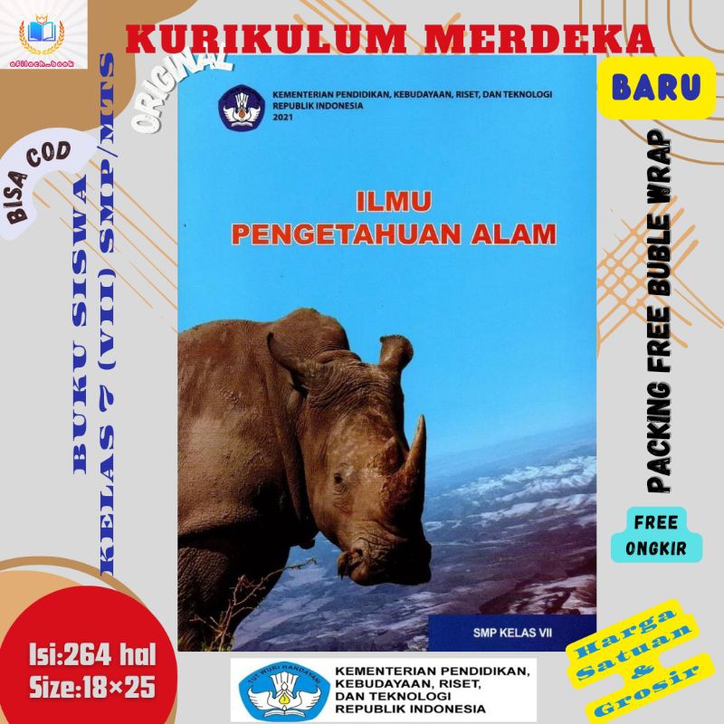 Jual Buku Siswa Ilmu Pengetahuan Alam IPA Kelas 7 SMP MTs Kurikulum Merdeka Kurikulum Penggerak ...