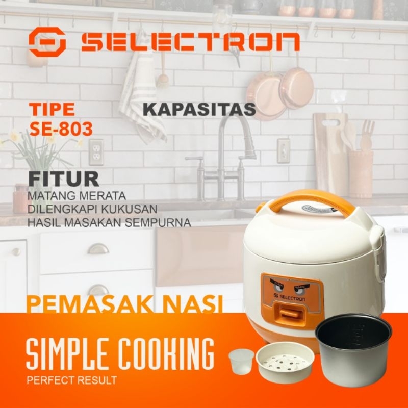 Jual Rice Cooker Selectron 1 Liter/ Magicom Selectron 1 Liter | Shopee ...