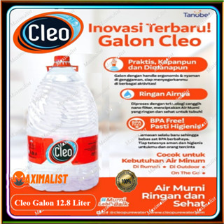 Jual Cleo Galon 12.8 Liter Plus isi / Air Murni Cleo 12.8 Liter KHUSUS INSTAN / CLEO Galon 12,8 ...