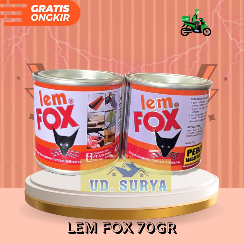 Jual LEM FOX 70gr lem kuning | Shopee Indonesia