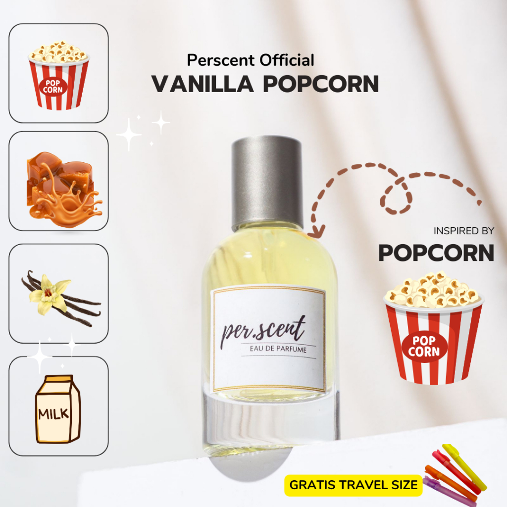 Jual Parfum Wanita Tahan Lama Dan Wangi Popcorn Caramel Bibit Premium ...