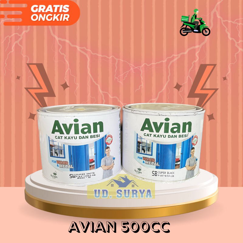 Jual CAT AVIAN 500cc / cat kayu dan besi | Shopee Indonesia