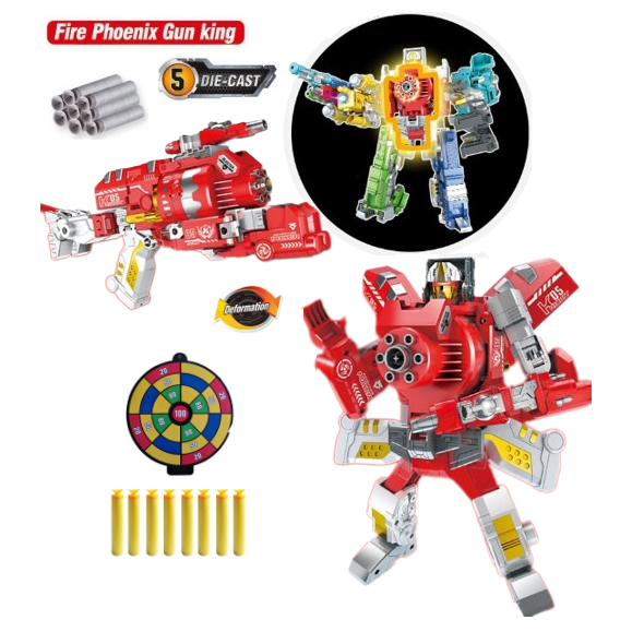 Jual Mainan Anak Robot Transformer Pistol-pistolan Nerf Gun Senjata ...