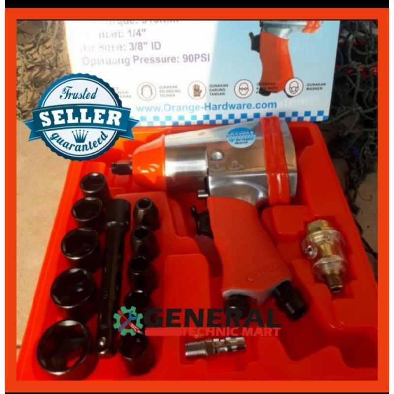 Jual Air impact Wrench 1/2" alat mesin buka pasang baut angin kompresor ...