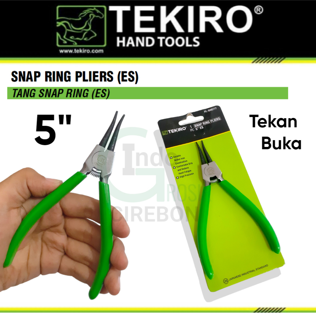 Jual Tekiro Tang Snap Ring 5" ES Lurus ( Tekan Buka ) Snapring Pliers 5 ...