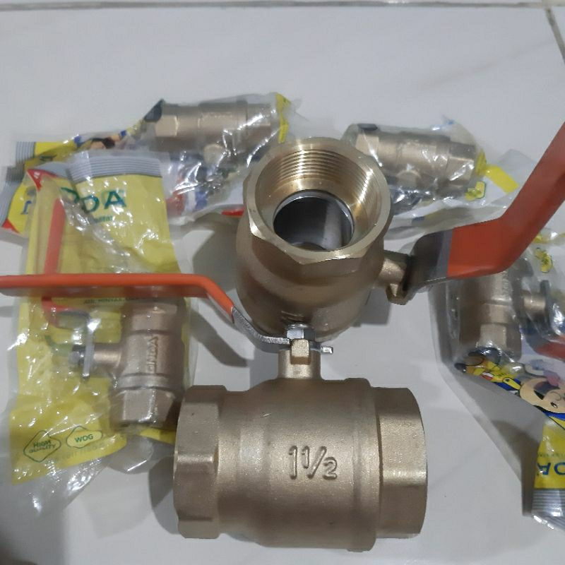 Jual Ball Valve Kuningan 1/2" Inch ONDA / Ballvalve Onda Stop Kran | Shopee Indonesia