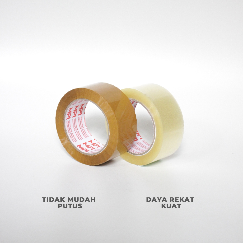 Jual Lakban Bening 48mm x100 Yard MPI - Lakban Cokelat 48 mm x 100 Yard Master Pack Indonesia ...