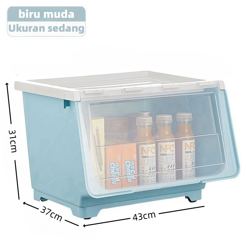 Jual Flip Top Storage box Stackable box penyimpanan Plastic box storage ...