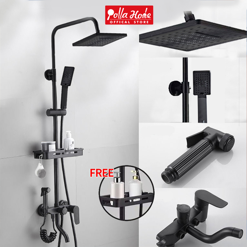 Jual Ollahom Shower Kamar Mandi 1 Set + Kran Cabang/Shower Mandi Set ...