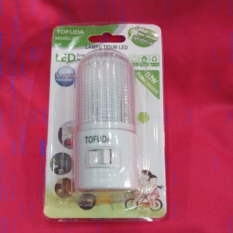 Jual LAMPU TIDUR LED 1W KAPSUL TOFUDA | Shopee Indonesia