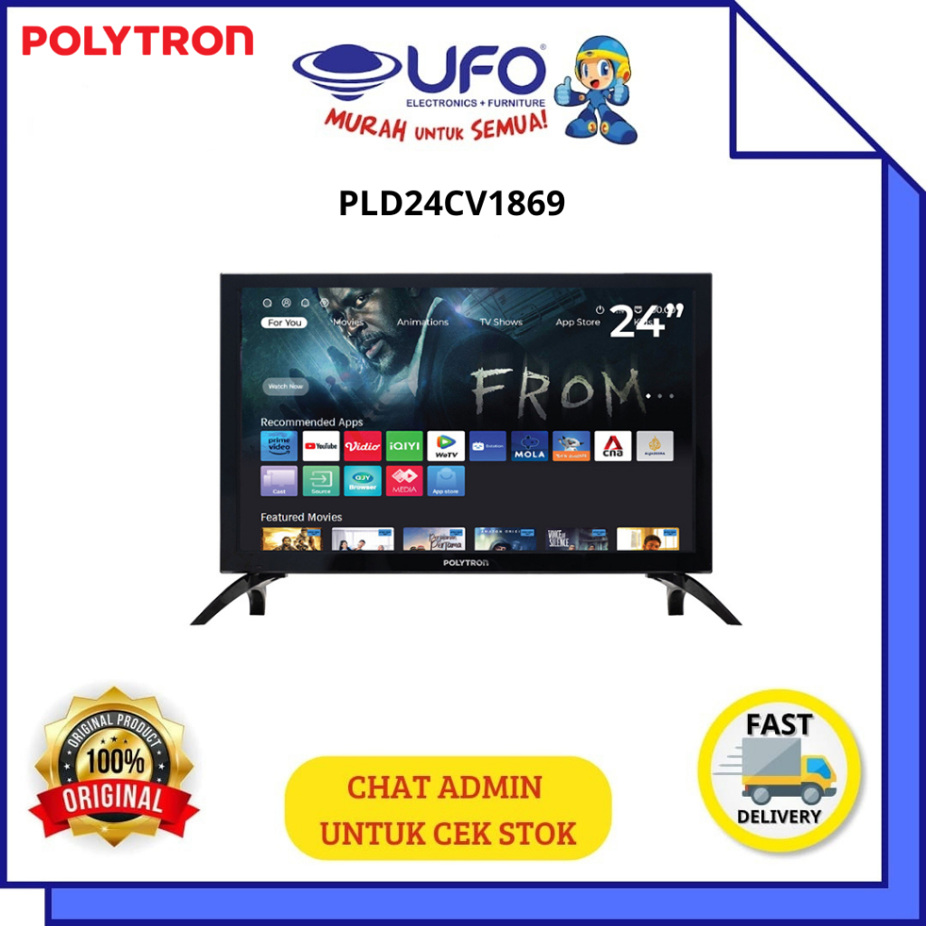 Jual POLYTRON PLD24CV1869 LED TV DIGITAL 24 INCH | Shopee Indonesia