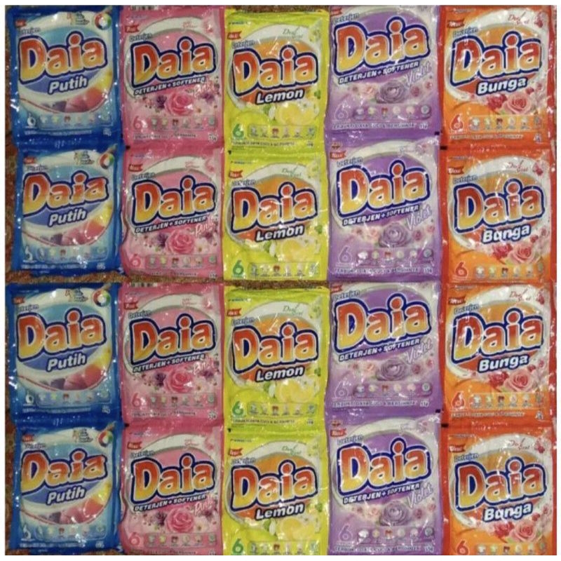 Jual daia deterjen bubuk per renteng isi12 × 23g | Shopee Indonesia