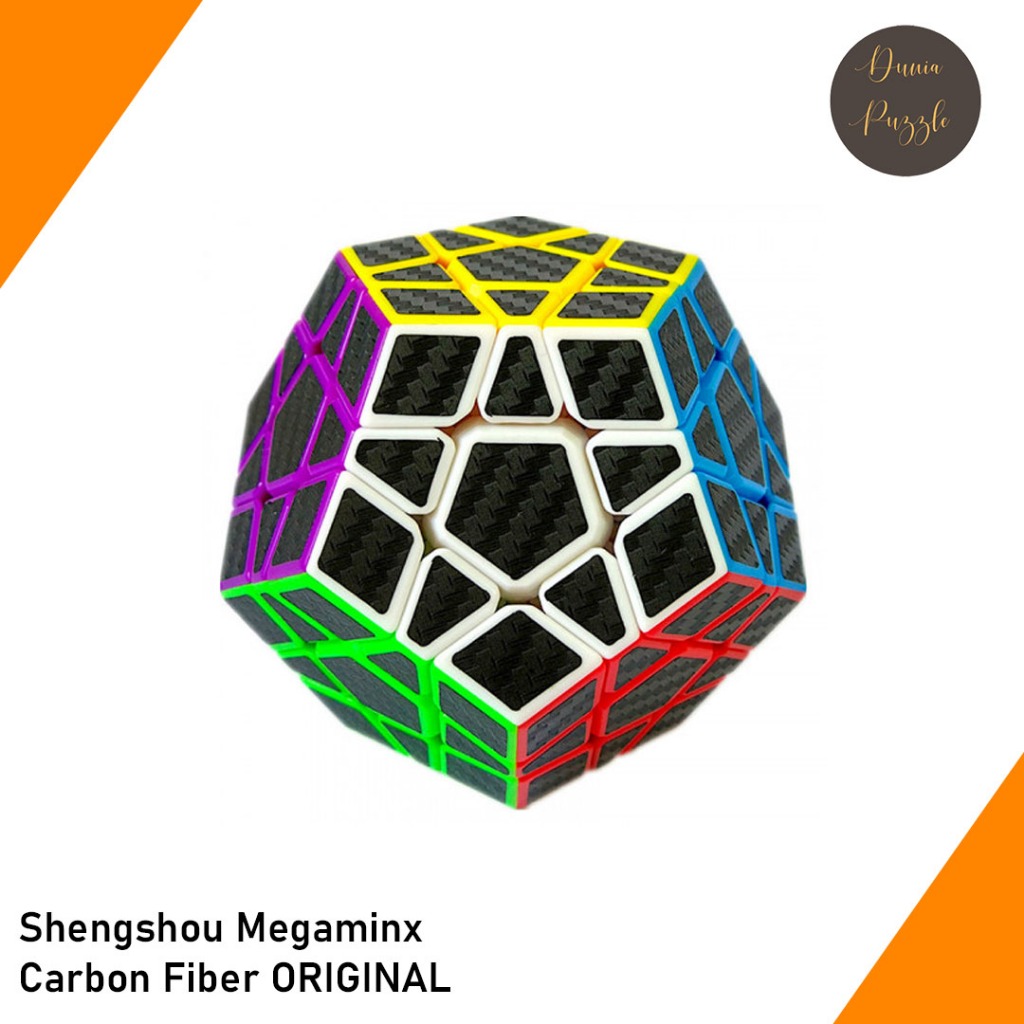 Jual Cube Megaminx Shengshou Megaminx Carbon Fiber Stiker ORIGINAL ...