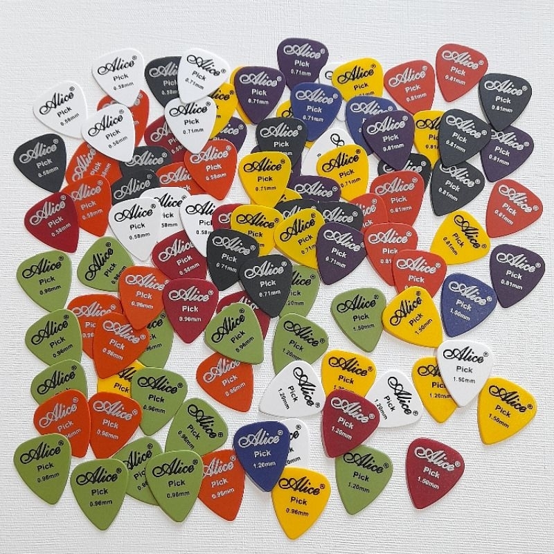 Jual Pick gitar Alice original harga 1pcs/biji berbagai ukuran dan pick ...