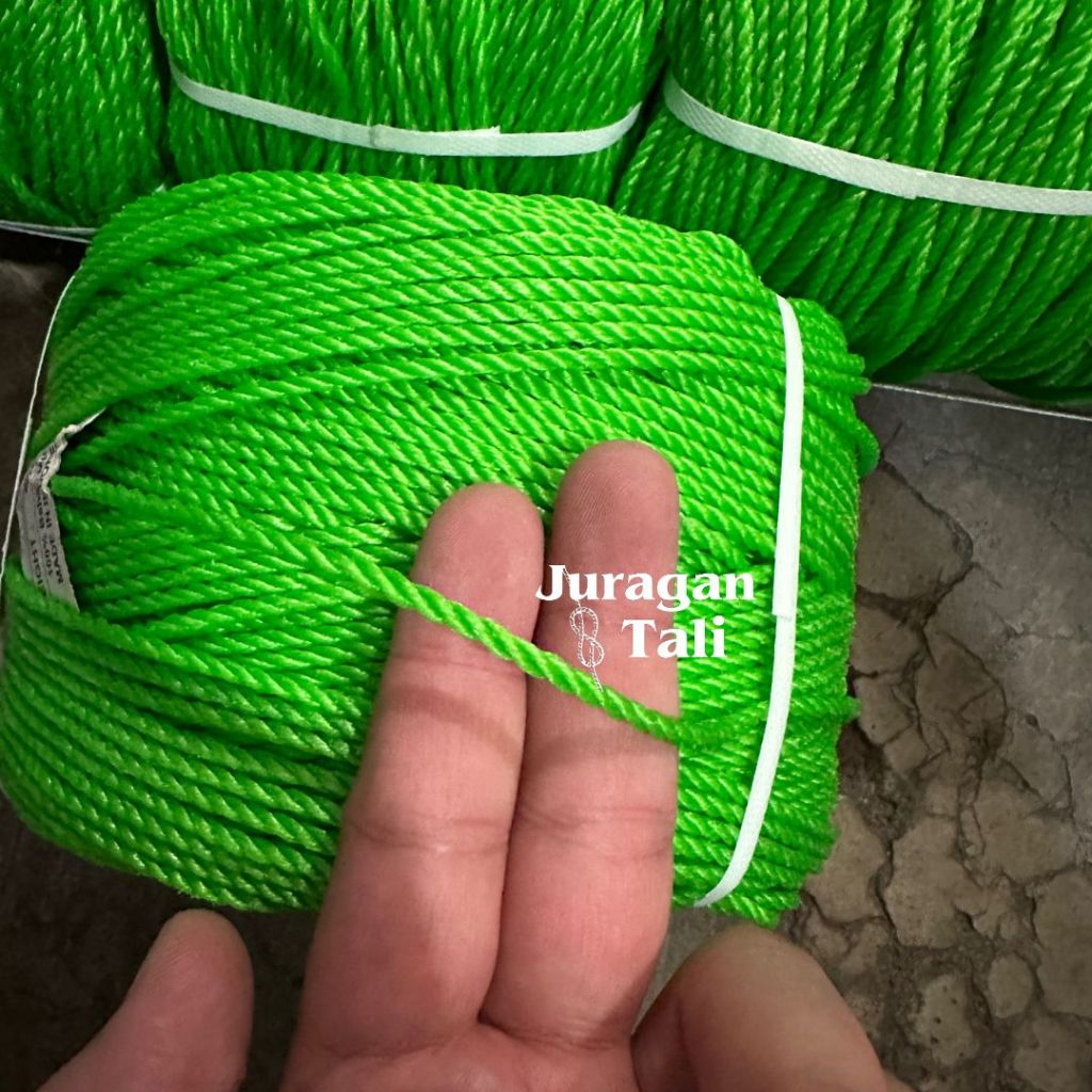 Jual Tali Tambang Nylon PE - Ukuran 3 mm (1 ROLL : 200METER) | Shopee Indonesia