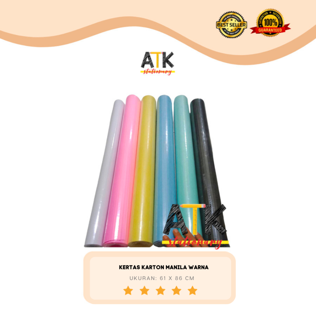 Jual Karton Manila Warna / Kertas BC / Karton BC Premium Ukuran 61 X 86 ...