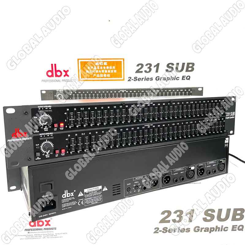 Jual Equaliser DBX 231 Sub Output Subwoofer Grade A Equalizer Dbx231 Plus 2Series Graphic EQ Dbx ...