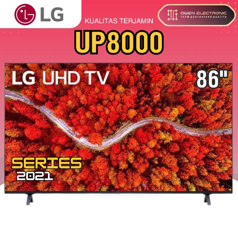 Jual TV LG 86 inch 86UP8000 4k smart | Shopee Indonesia