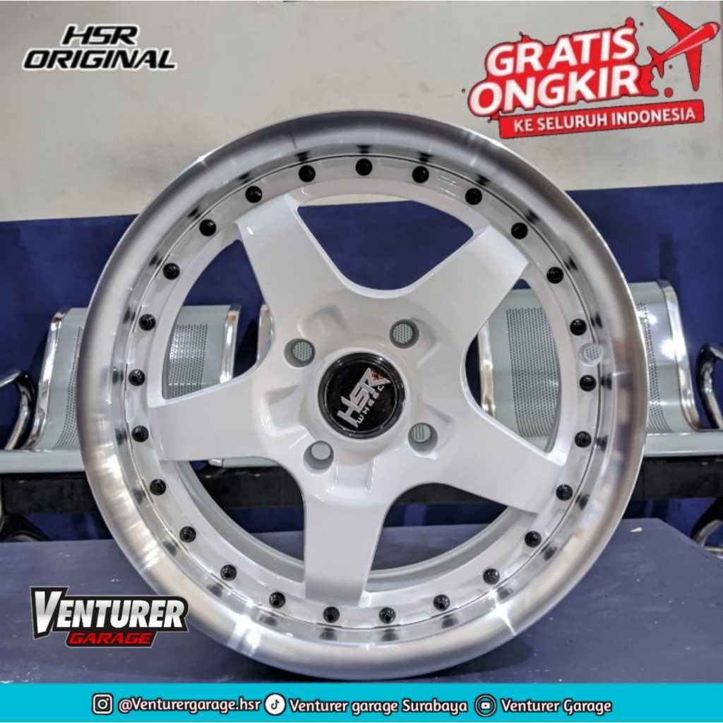 Jual VELG HSR ORIGINAL BOB JC230 HSR R15 LEBAR 6,5 LUBANG 4X114,3 ET42 ...