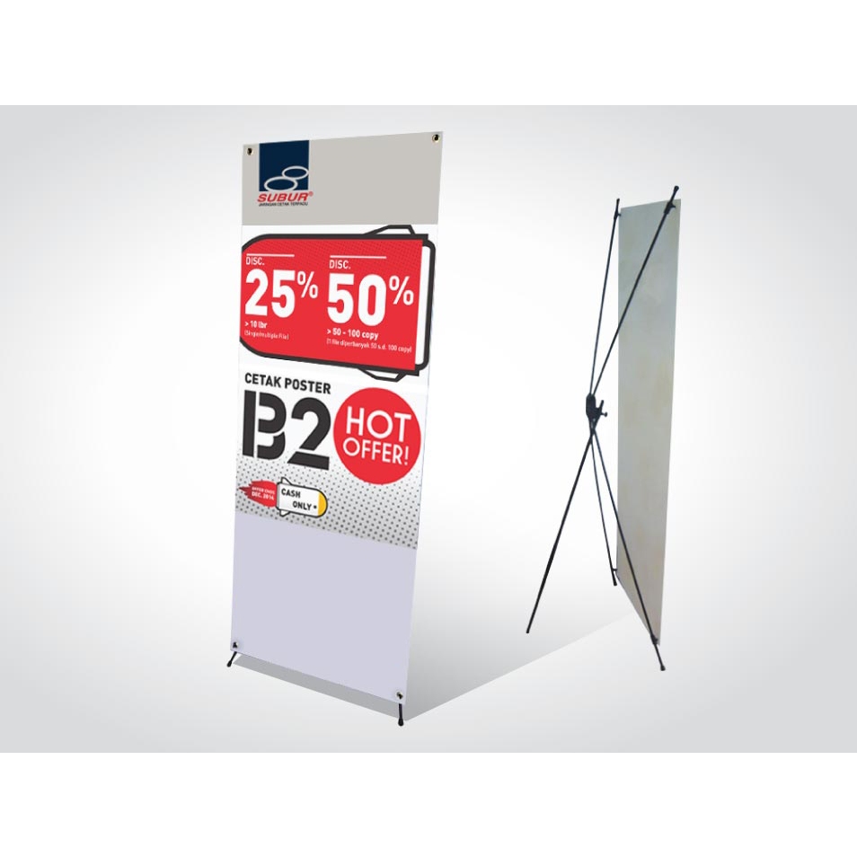 Jual rangka x banner bahan besi | Shopee Indonesia